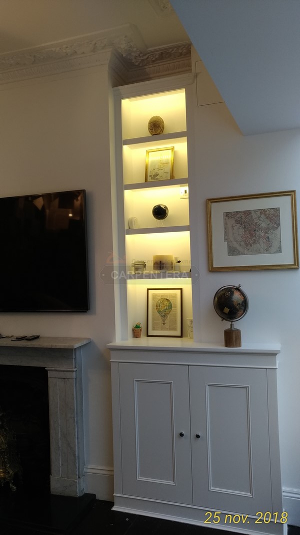 bookcase with bar and lights - London